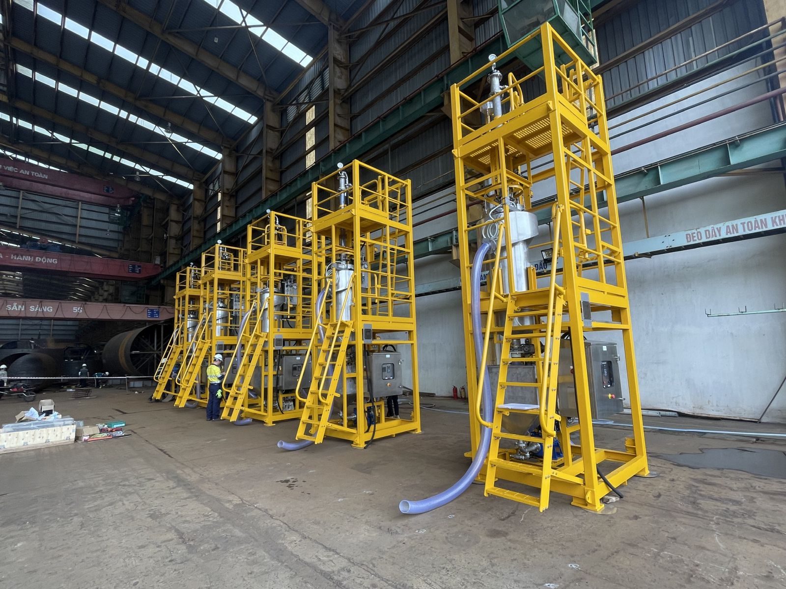 Trial assembly and commissioning of Test Rig Project